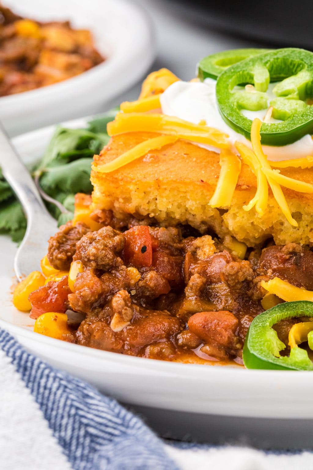 Chili and Cornbread Casserole - Risa's Family Kitchen