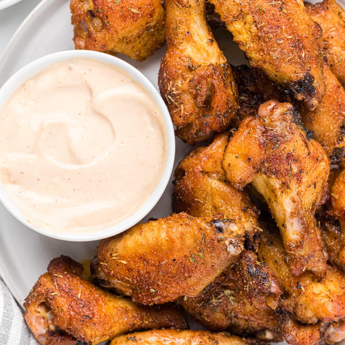 Cajun Chicken Wings with Remoulade Sauce - Risa's Family Kitchen