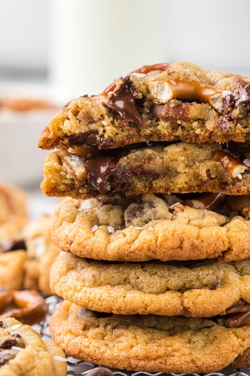 Chocolate Chip Pretzel Cookies - Risa's Family Kitchen