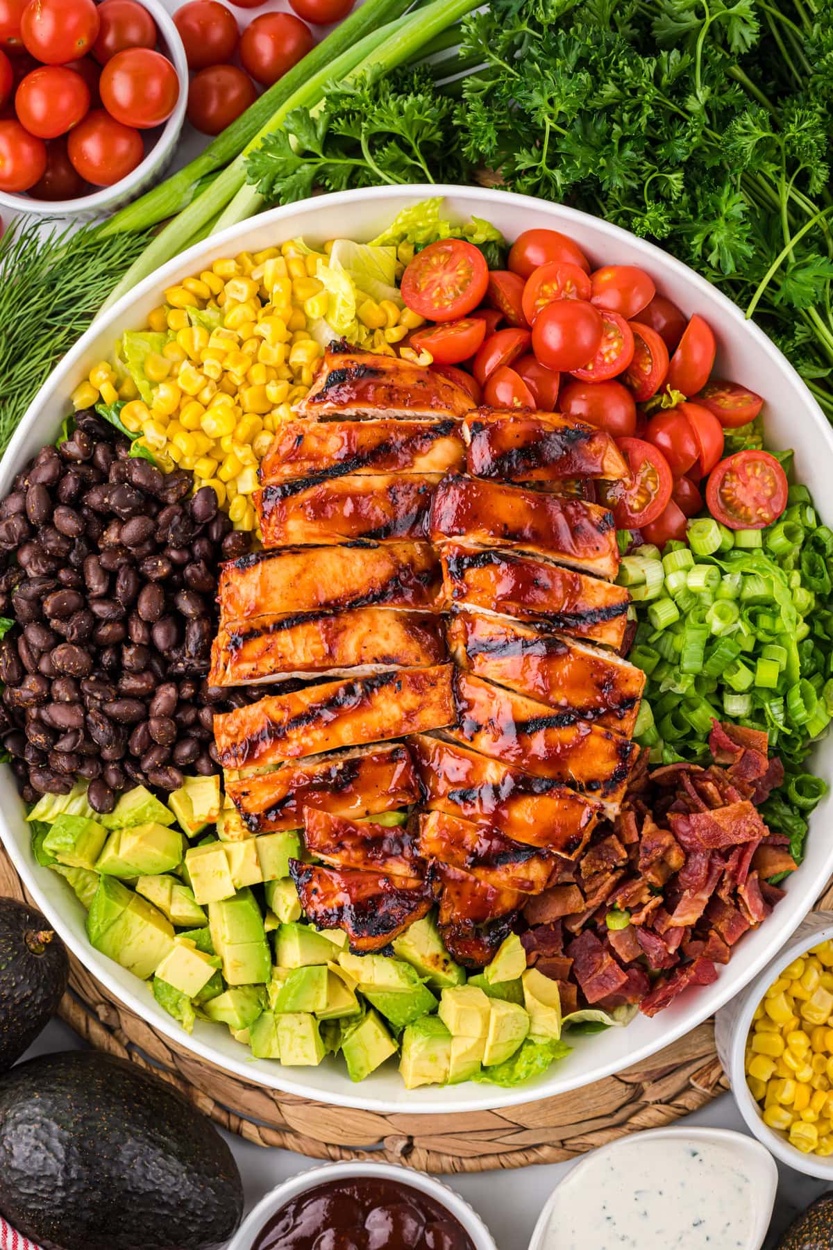 Barbecue Ranch Chicken Salad - Risa's Family Kitchen