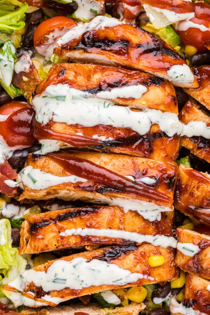 Barbecue Ranch Chicken Salad - Risa's Family Kitchen