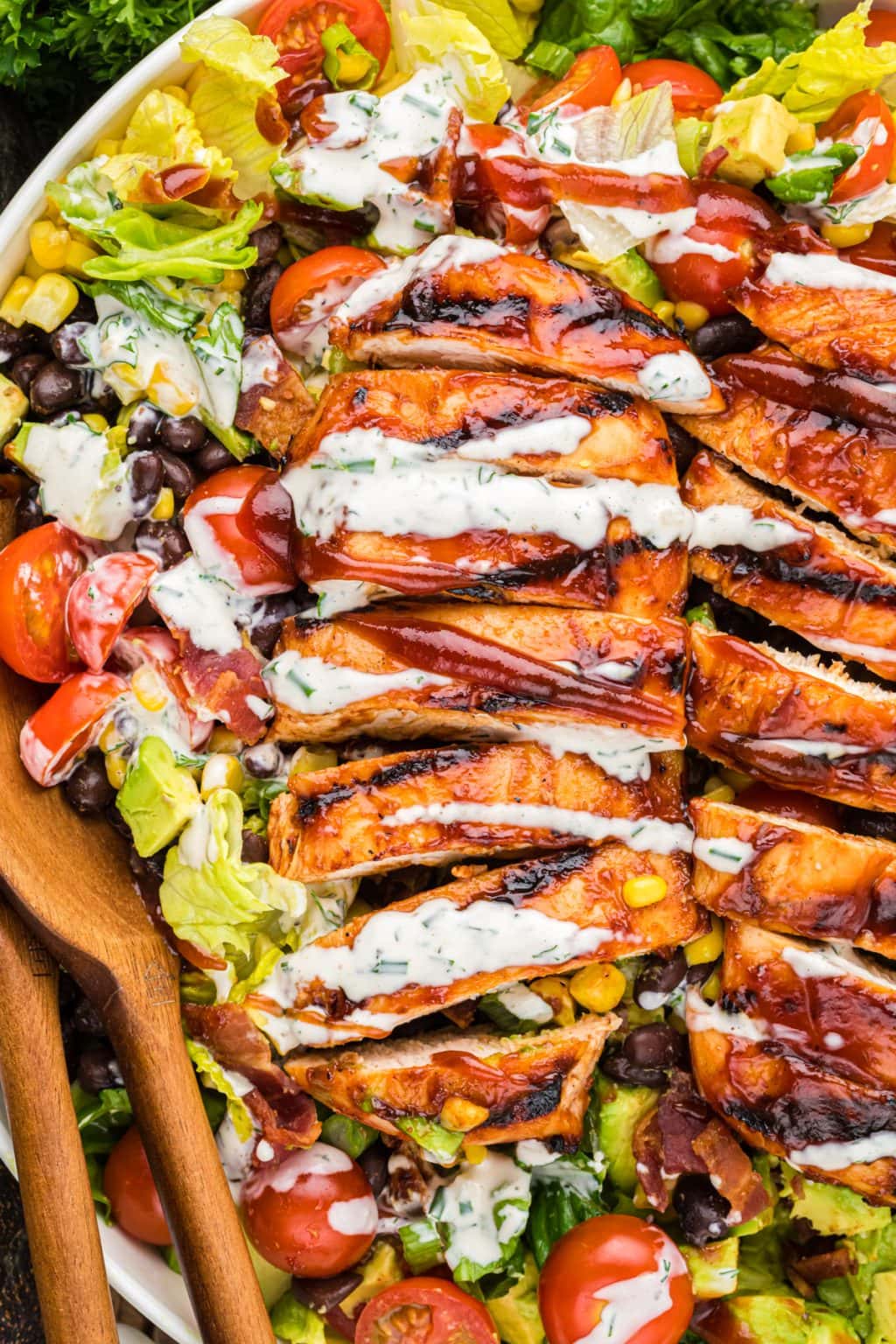 Barbecue Ranch Chicken Salad - Risa's Family Kitchen
