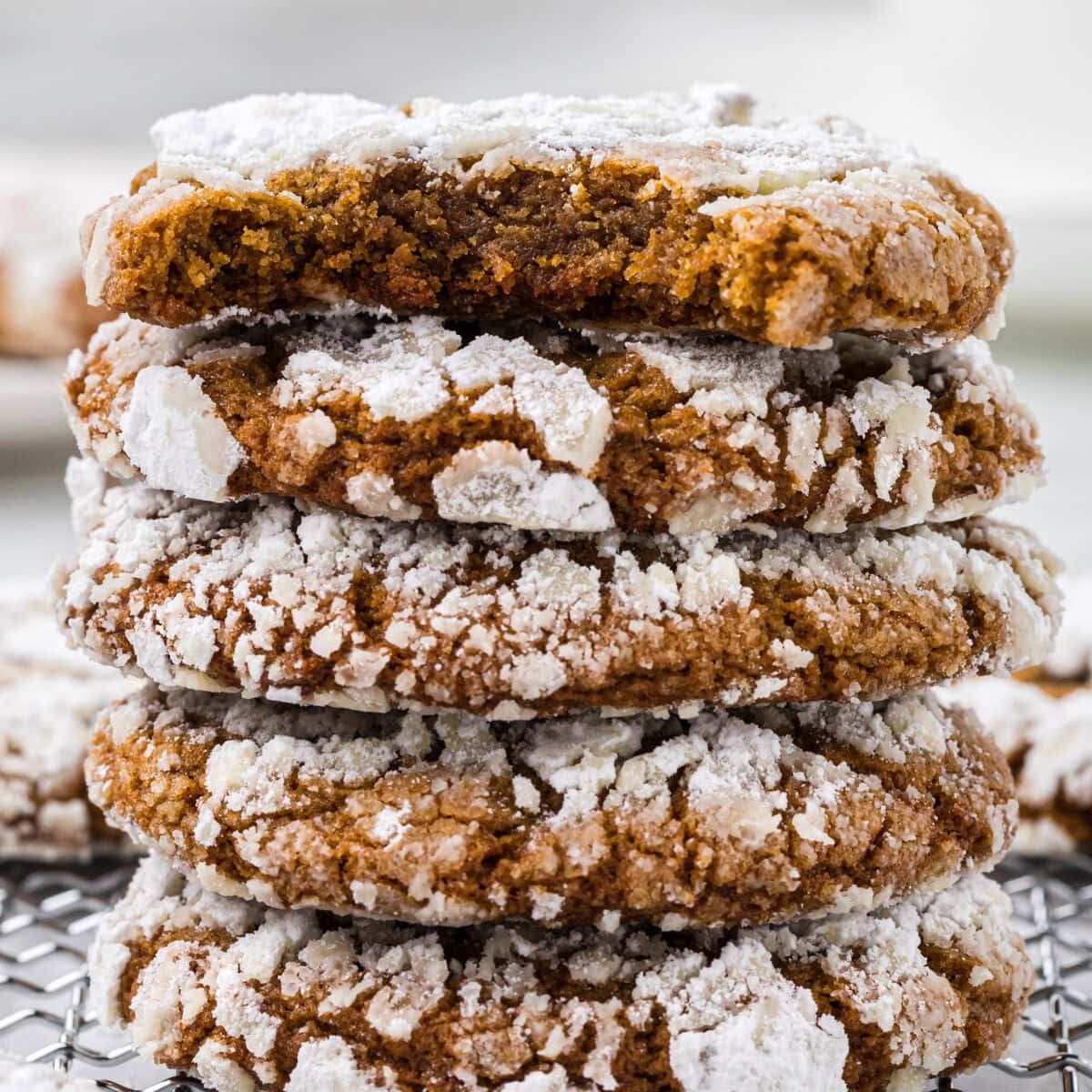 Ginger Crinkle Cookies - Risa's Family Kitchen