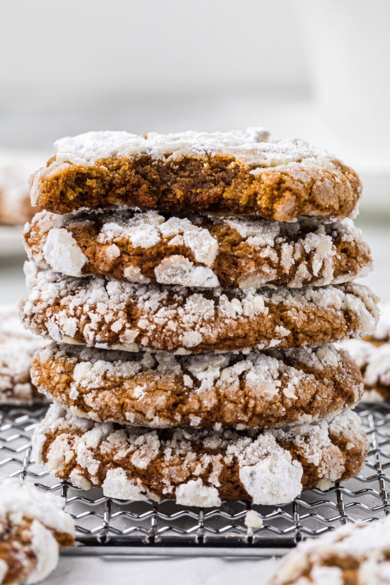 Ginger Crinkle Cookies - Risa's Family Kitchen