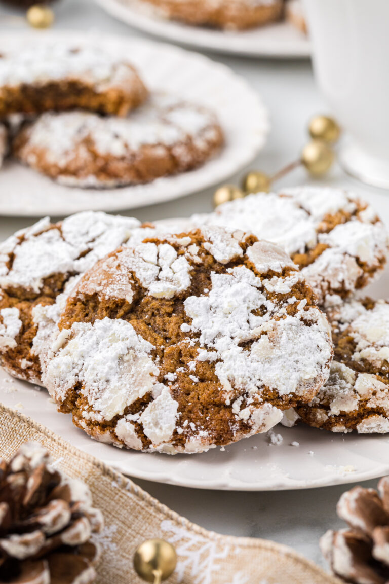 Ginger Crinkle Cookies - Risa's Family Kitchen