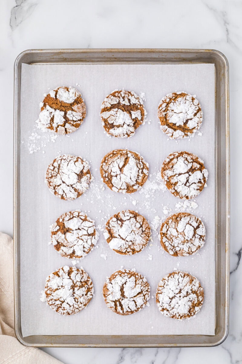 Ginger Crinkle Cookies - Risa's Family Kitchen