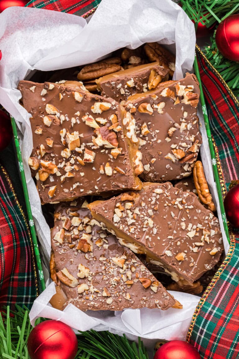 Chocolate Butter Toffee with Pecans - Risa's Family Kitchen
