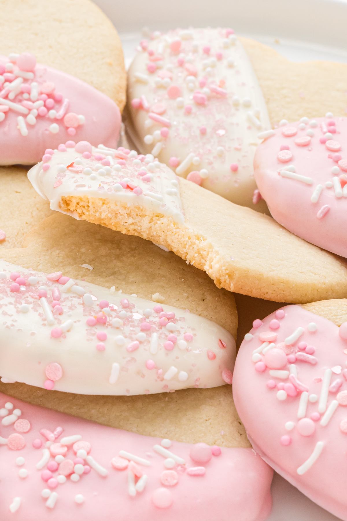 Heart Shaped Shortbread Cookies - Risa's Family Kitchen